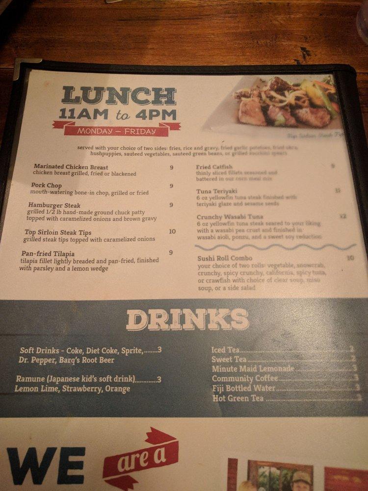 Menu at Cate Street Seafood Station restaurant, Hammond