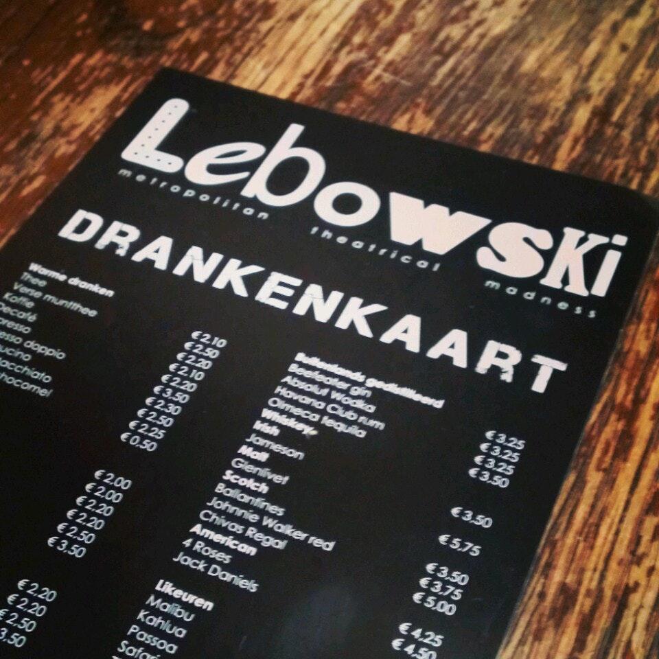 Menu at Lebowski, Utrecht