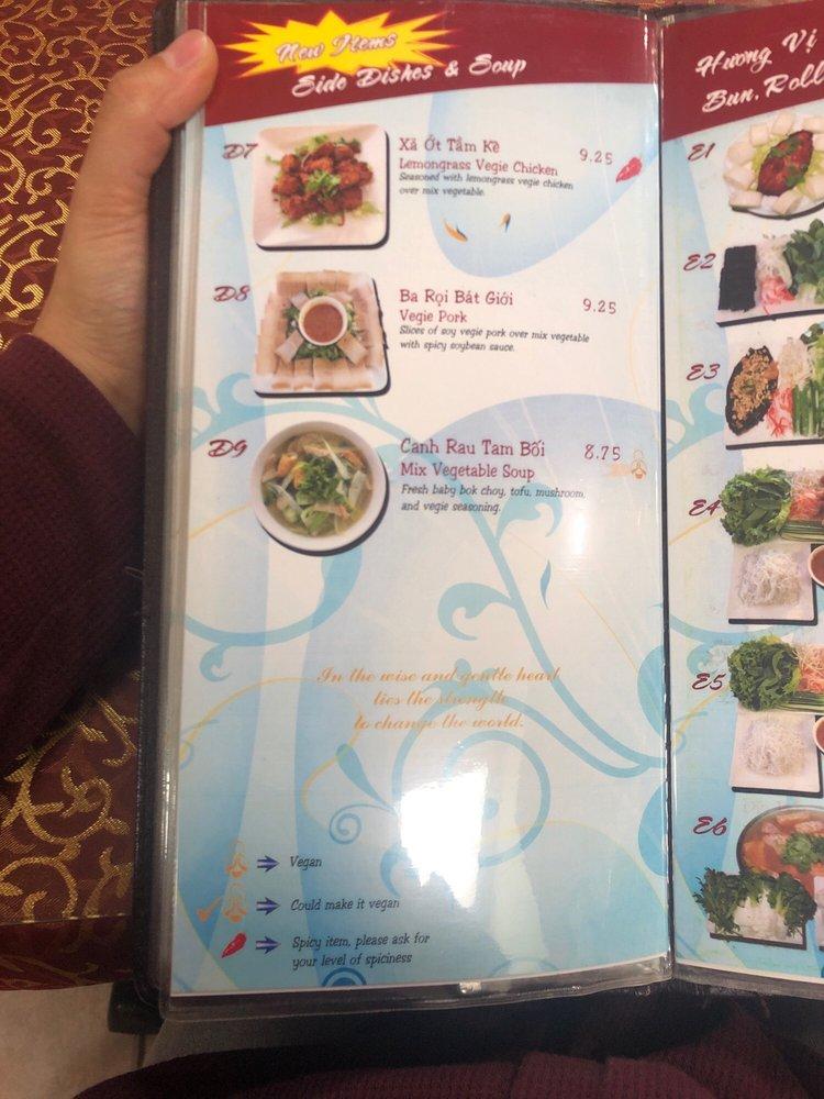 Menu at Bodhi Bowl restaurant, Sacramento
