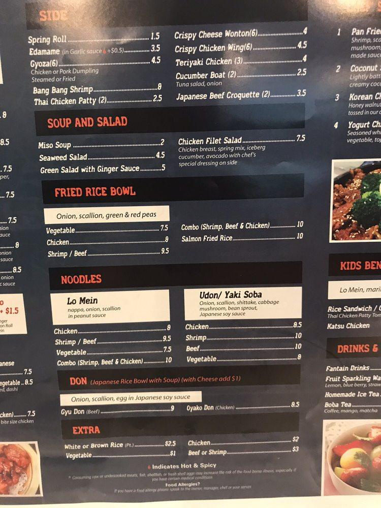 Menu at EkiBen House (Bento House) restaurant, Port Charlotte, Cochran ...
