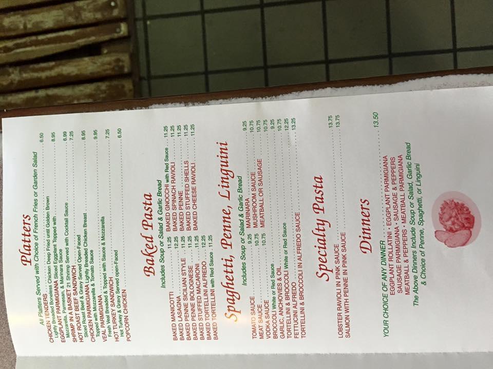 Menu at Pizza Como pizzeria, Hamburg