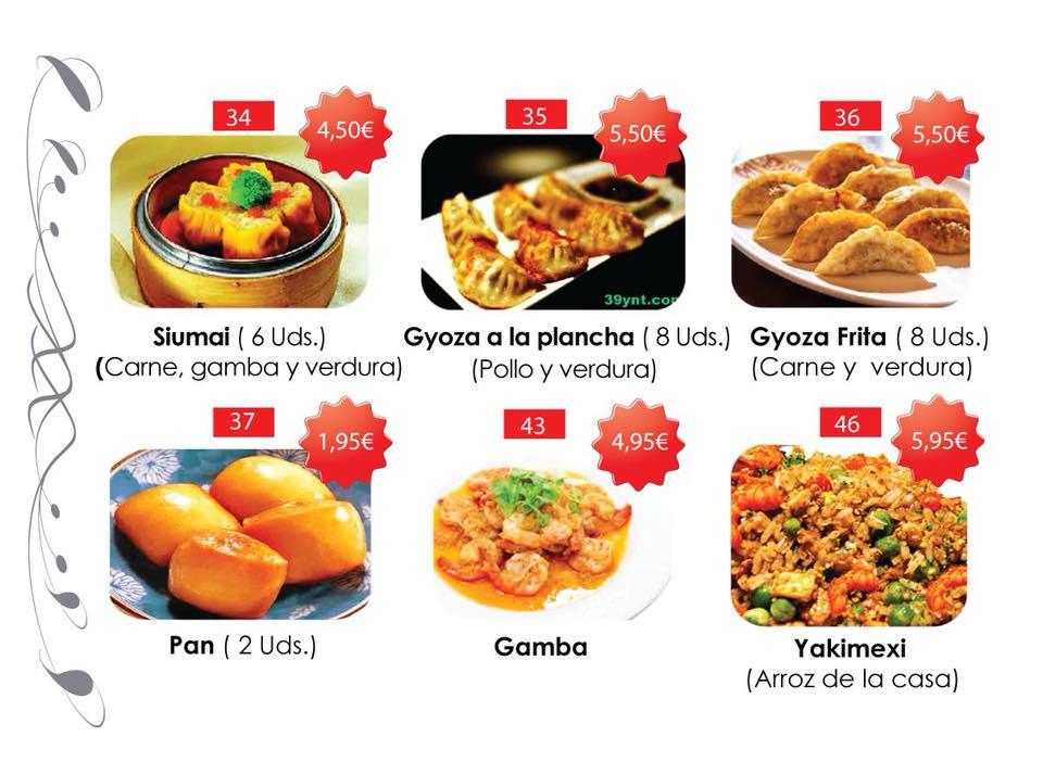Carta de Restaurante Mi米sushi, Vilaseca