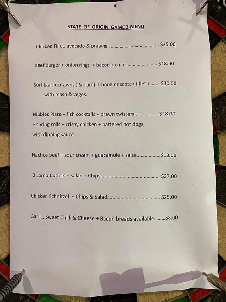 Menu at Farmers Hotel Vacy pub & bar, Vacy