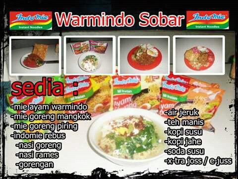 Menu at Warmindo Sobar, Bogor