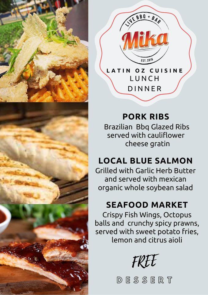Menu at Mika Airlie Kitchen & Bar, Airlie Beach, shop 13/6 Airlie Esplanade