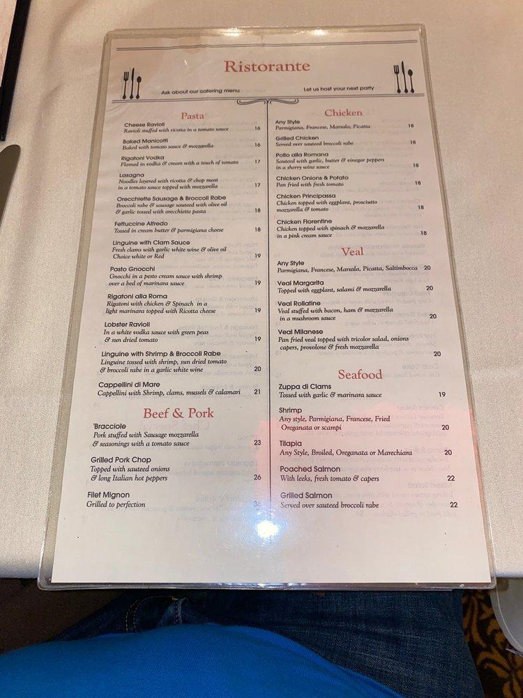 Menu at Roma pub & bar, North Arlington