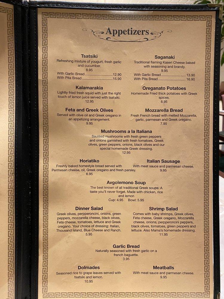 Menu at Pizza Olympia pizzeria, Anchorage, Spenard Rd