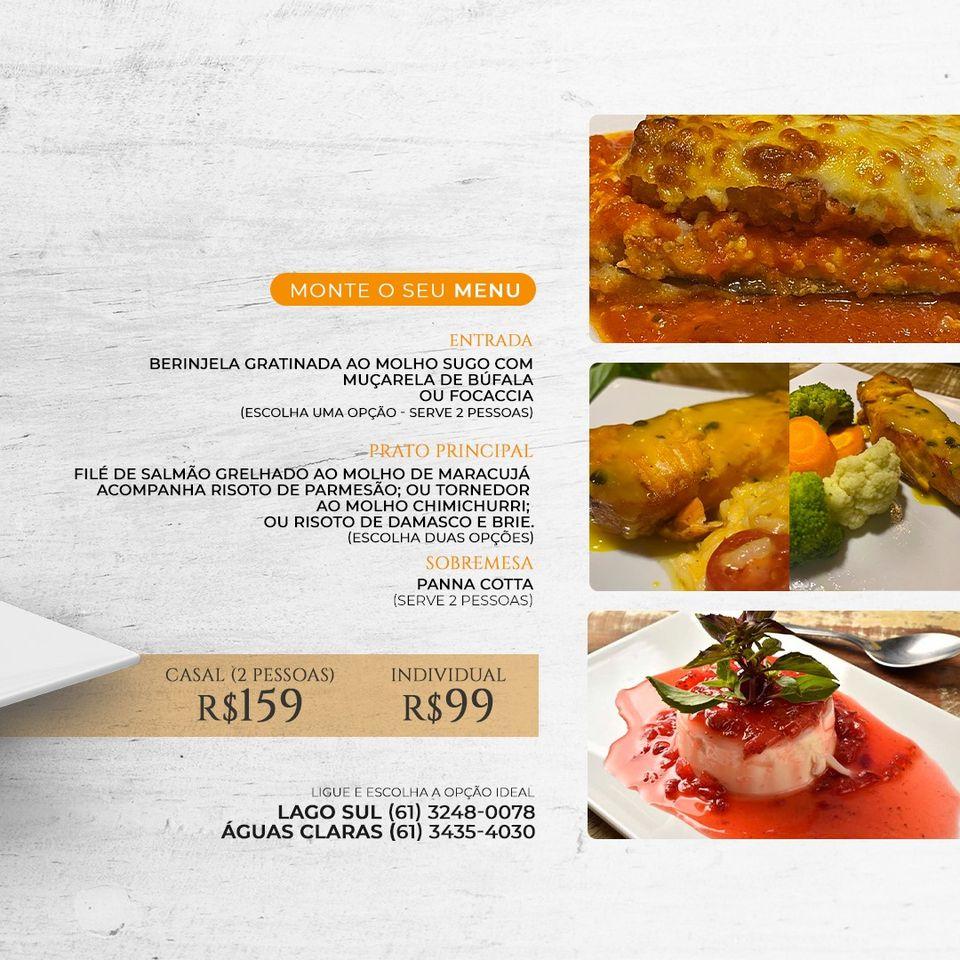 Menu em Dom Romano restaurante, Brasília, 62