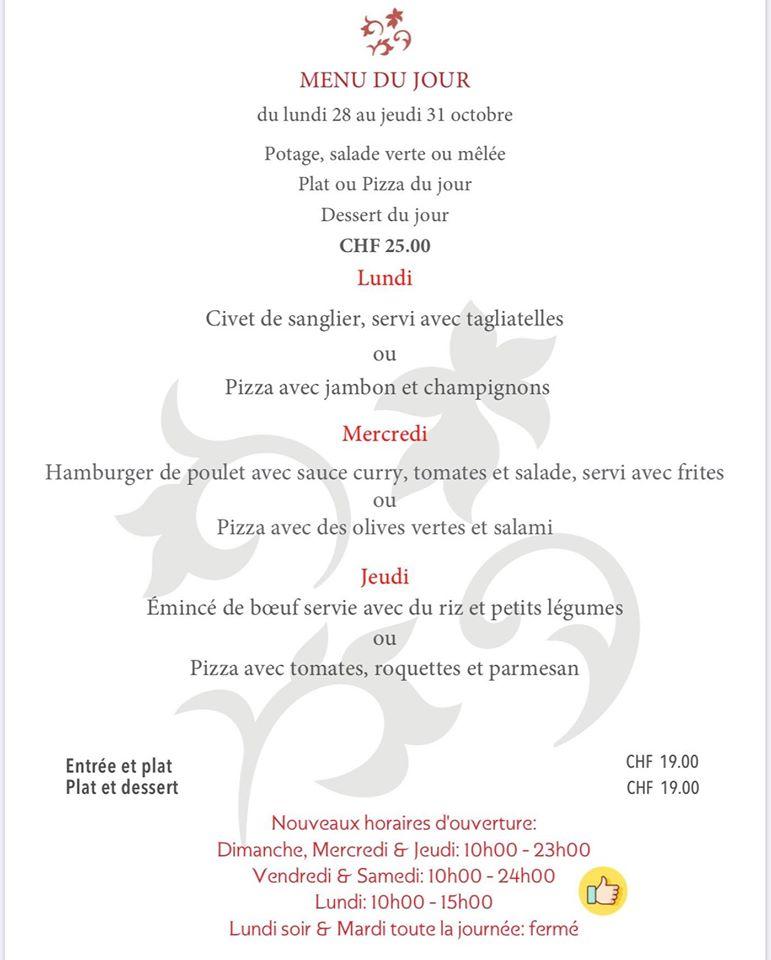Carta de Le Manoir Vionnaz, Vionnaz