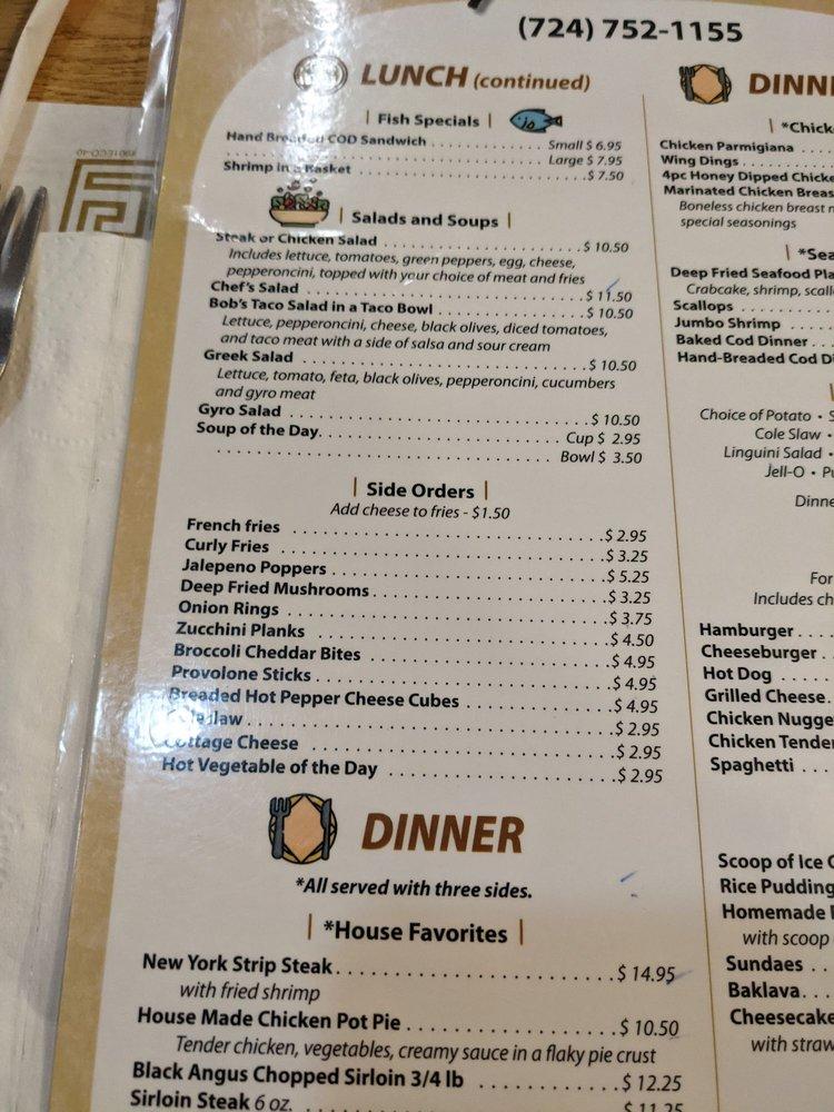 Menu at Christy's Restaurant, Ellwood City, PA-65