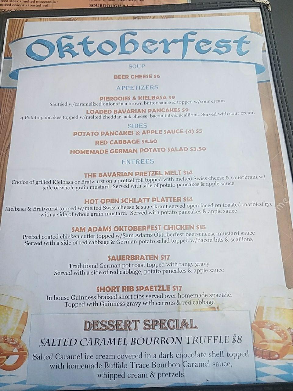 Carta de Changing Times American Sports Bar & Grille, Bay Shore
