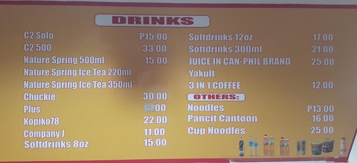 Menu at Nicey Burger Sanciangko restaurant, Cebu City