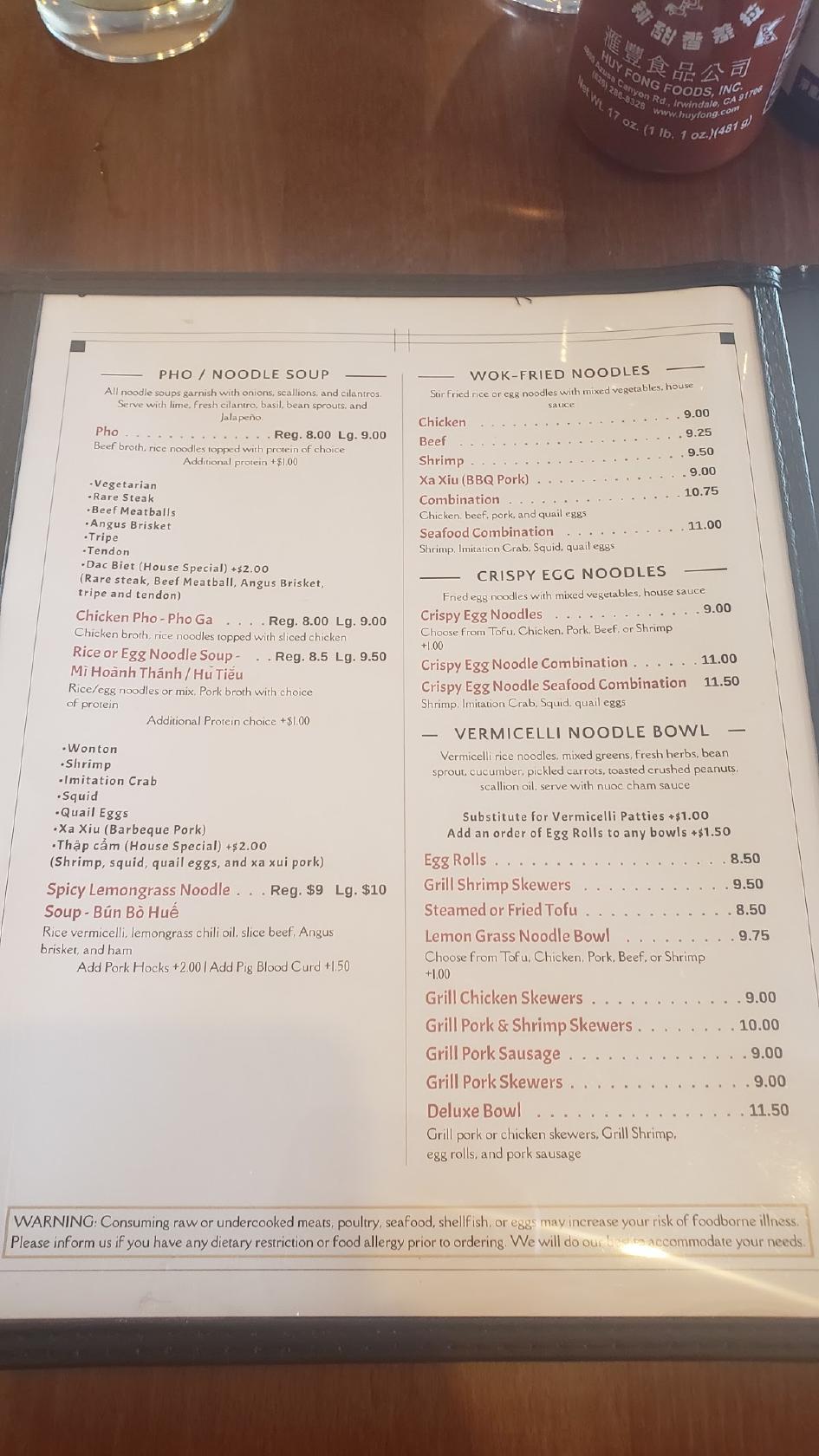 Menu at Bamboo by Kulantro restaurant, Albuquerque
