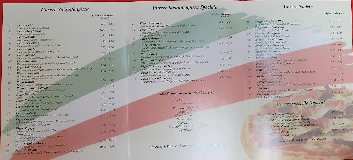 Speisekarte von La Rusticana - Italienischer Heimservice & Restaurant ...