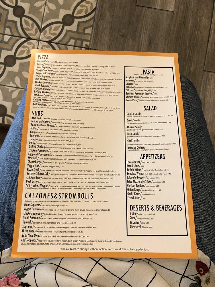 Menu at Karavan by 3 Olives pizzeria, Raleigh