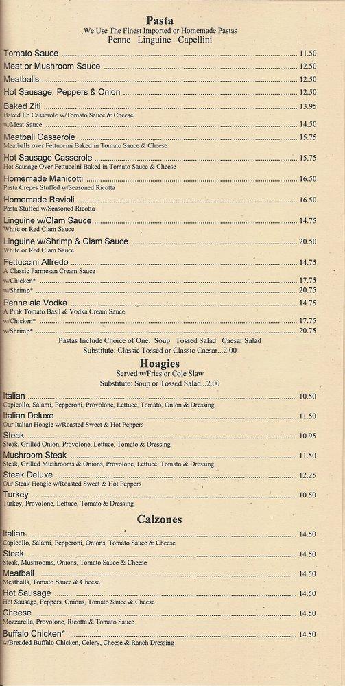 Menu at Armstrong's Express restaurant, Bridgeville