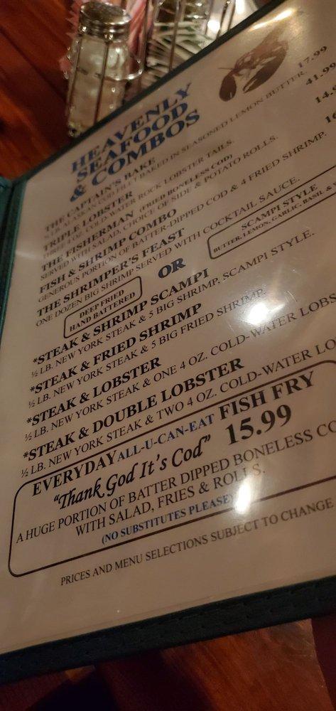 Menu at Cattletown Steakhouse & Saloon, Tucson