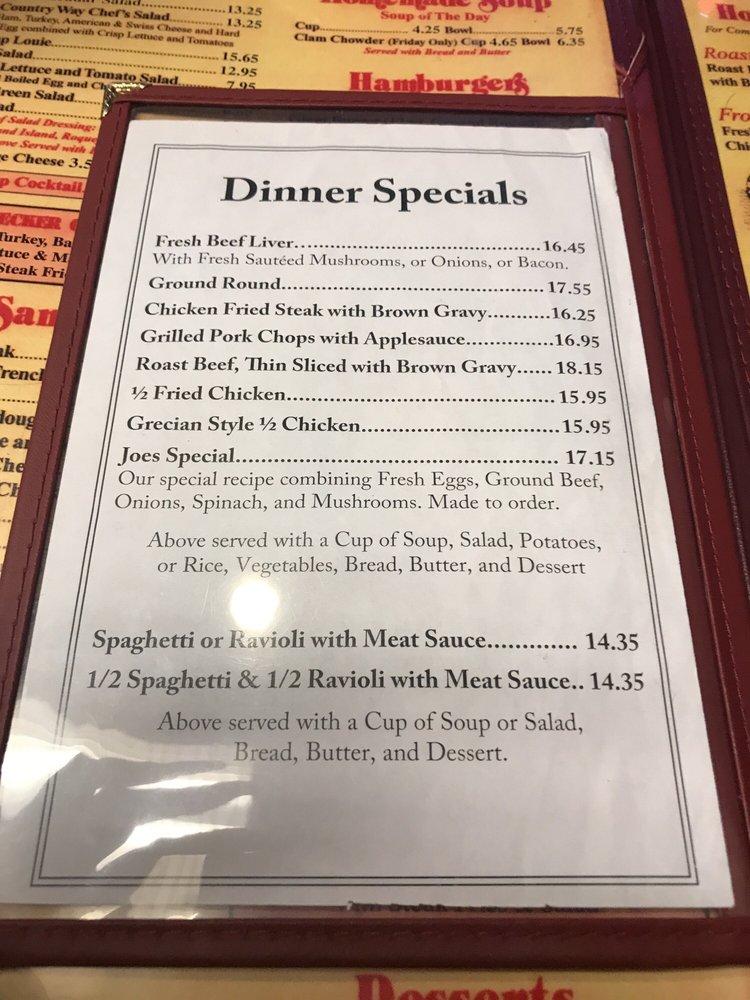 Menu at Country Way restaurant, Fremont