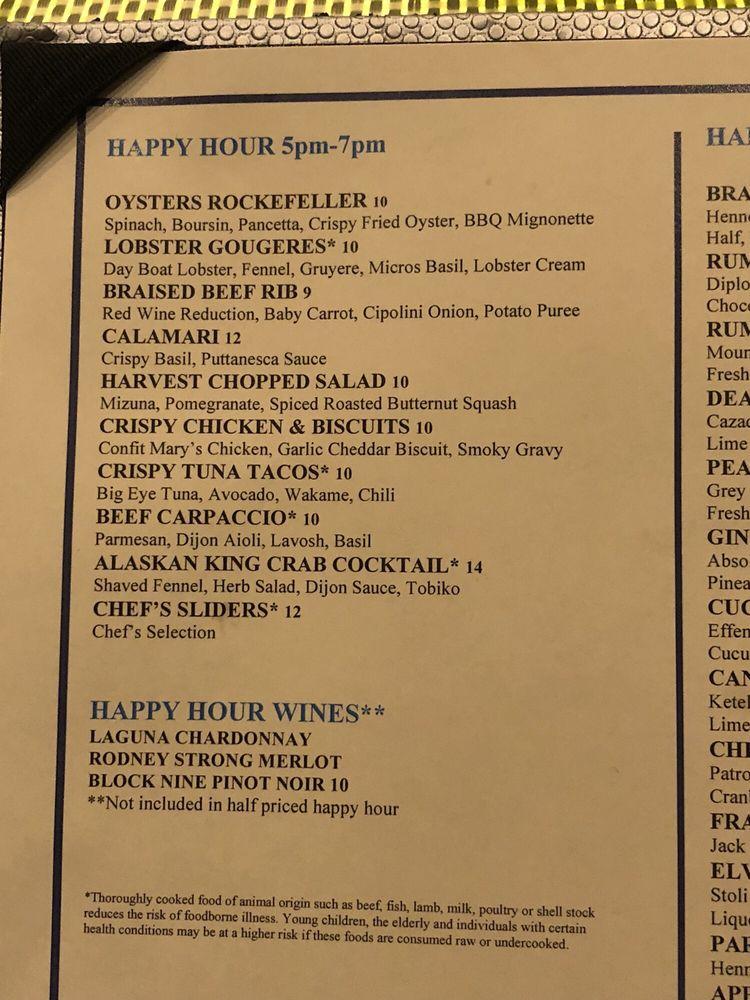 Menu at Hank's Fine Steaks & Martinis pub & bar, Henderson