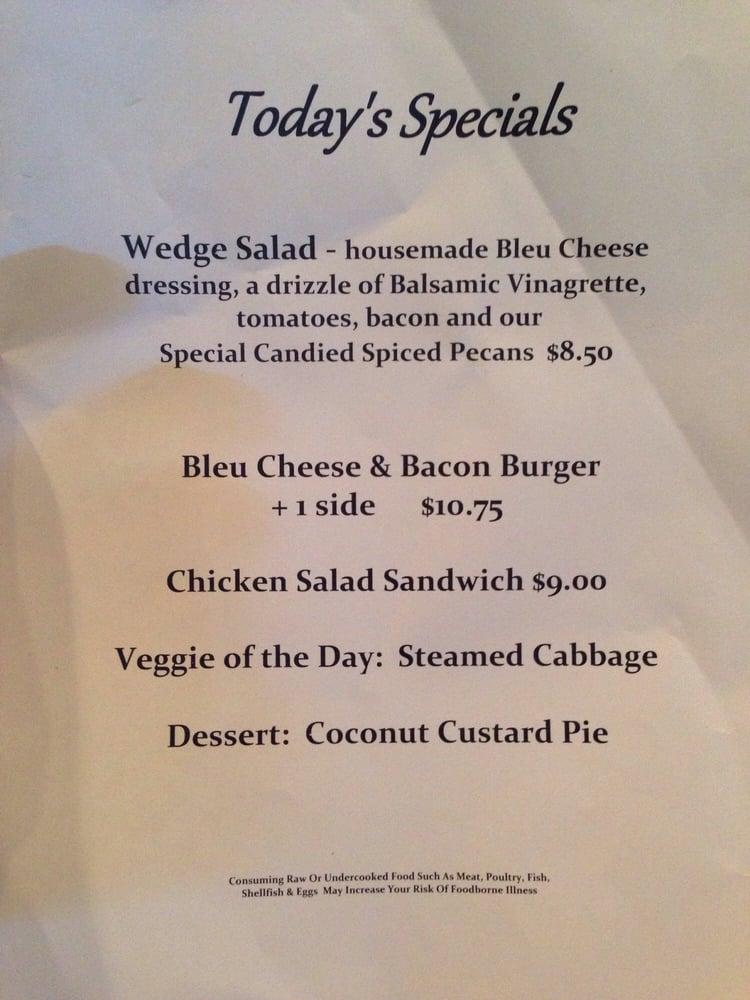 Menu at Sweet Potatoes Kitchen restaurant, Savannah
