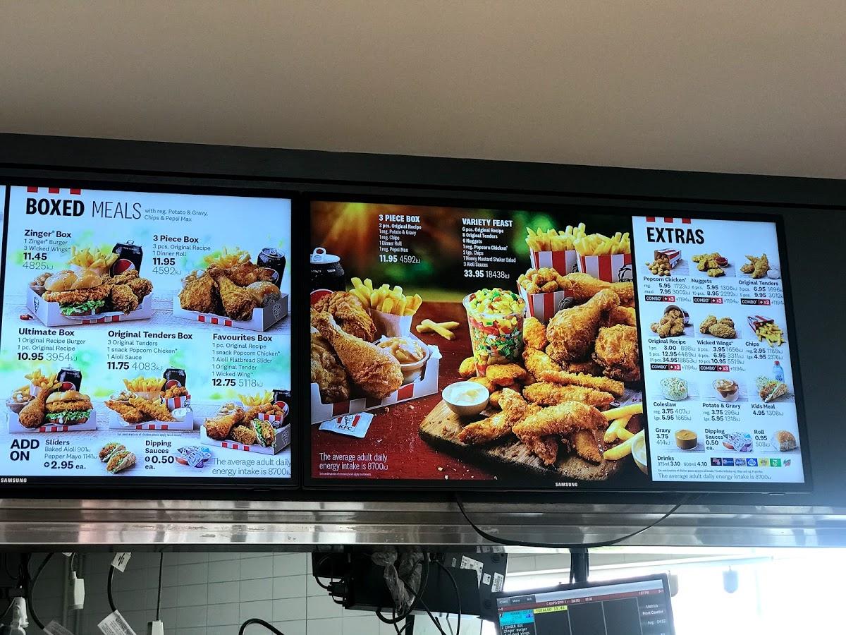 Carta de comida rápida KFC Ararat, Ararat