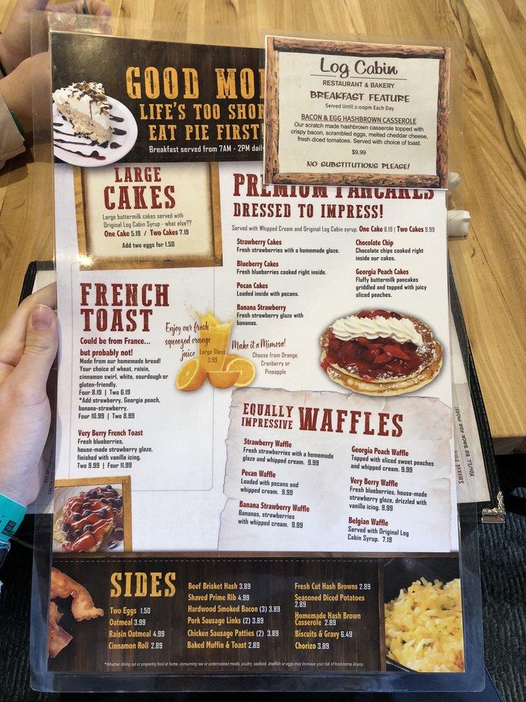 Menu at Log Cabin Family Restaurant, Baraboo, 8th St