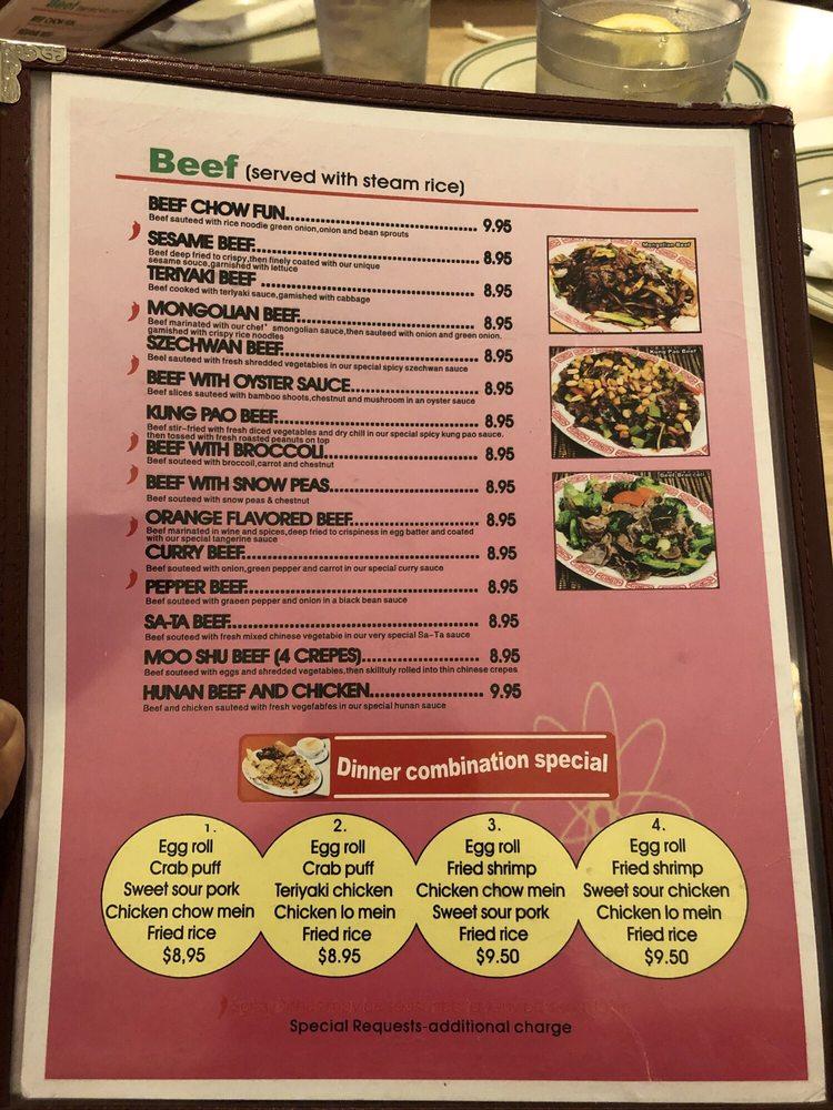 Menu at Big Heng restaurant, Peoria