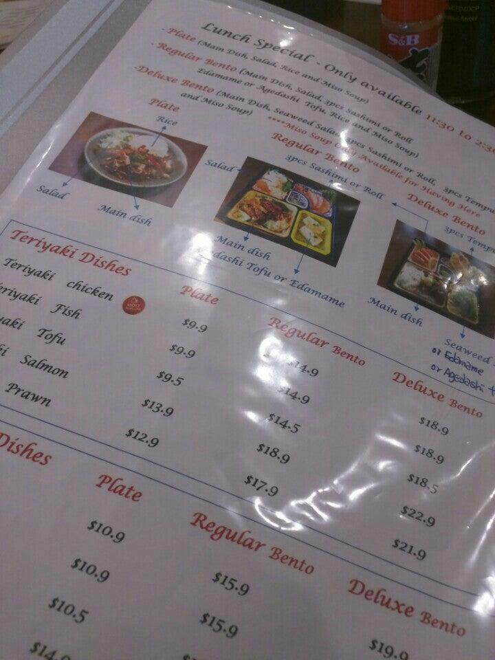 Menu at Moeru Japanese Restaurant (Welcome to call and order takeaway ...
