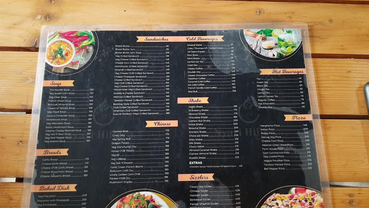 Menu at Nyari Hills Cafe, Rajkot