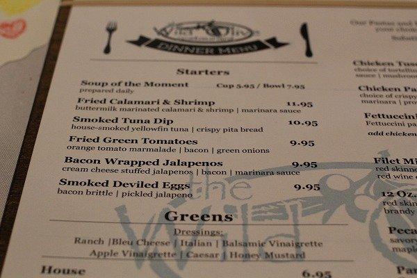 Menu at Wild Olive restaurant, Crestview