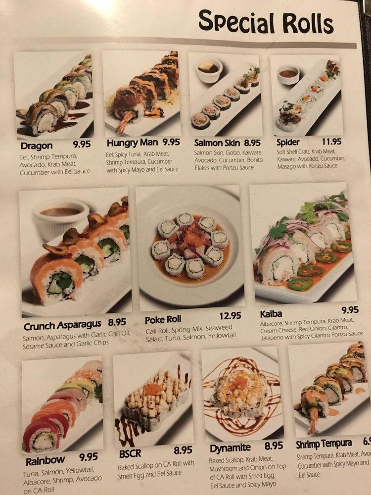 Menu at Kaiba Japanese Restaurant, Monterey Park