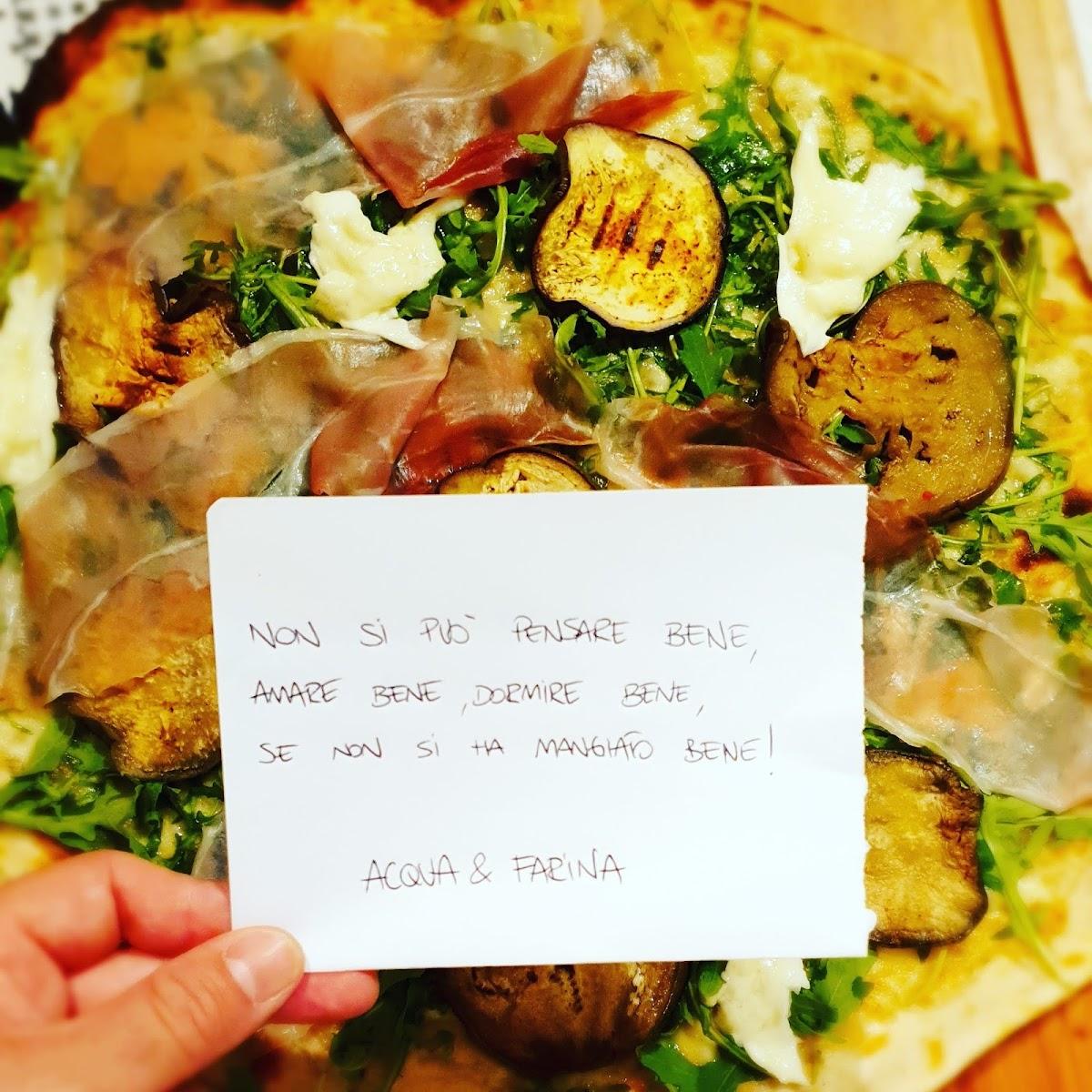 Speisekarte von ACQUA&FARINA restaurant, Velletri