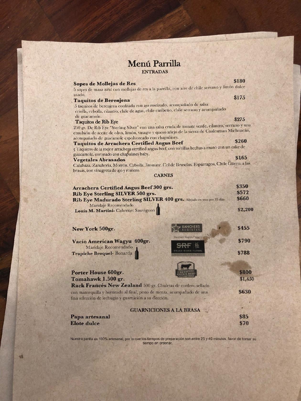 Carta de Bruna Restaurante, Guadalajara, Calle Lerdo de Tejada 2418 ...