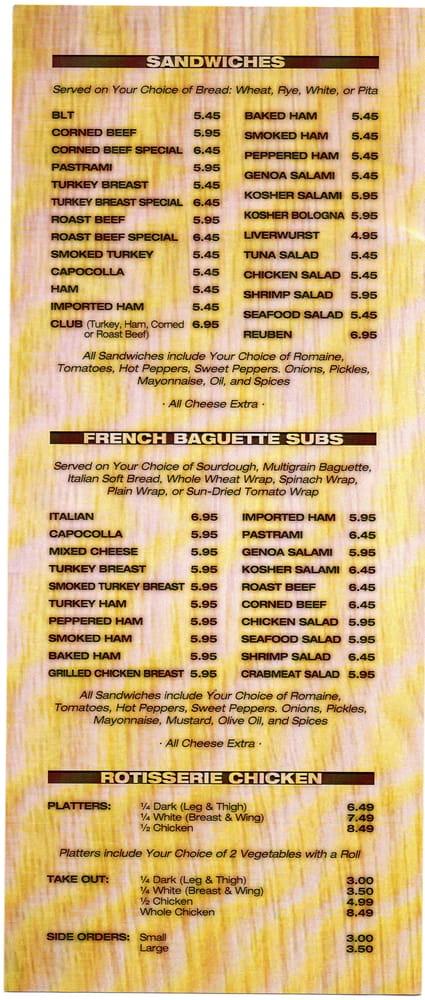 Menu at Kennedy Food Garden, Philadelphia
