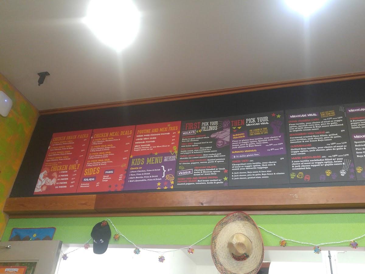 Menu at Mag's 99 Fried Chicken And Mexican restaurant, Port Alberni