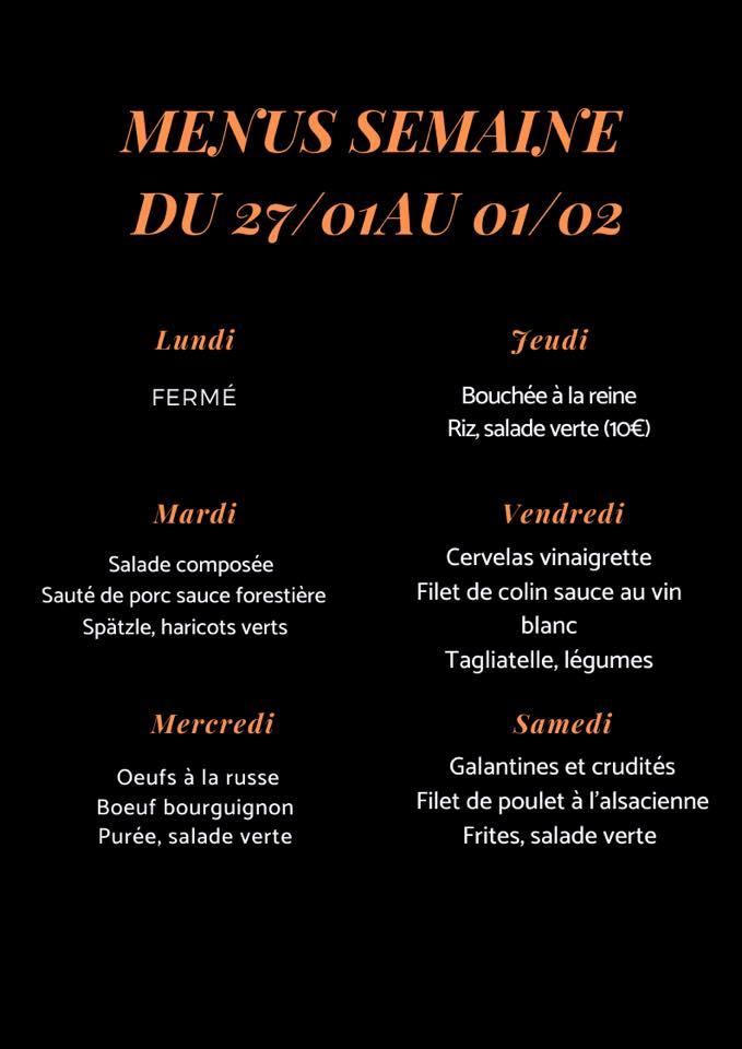 Menu at Restaurant du Coin, Bining