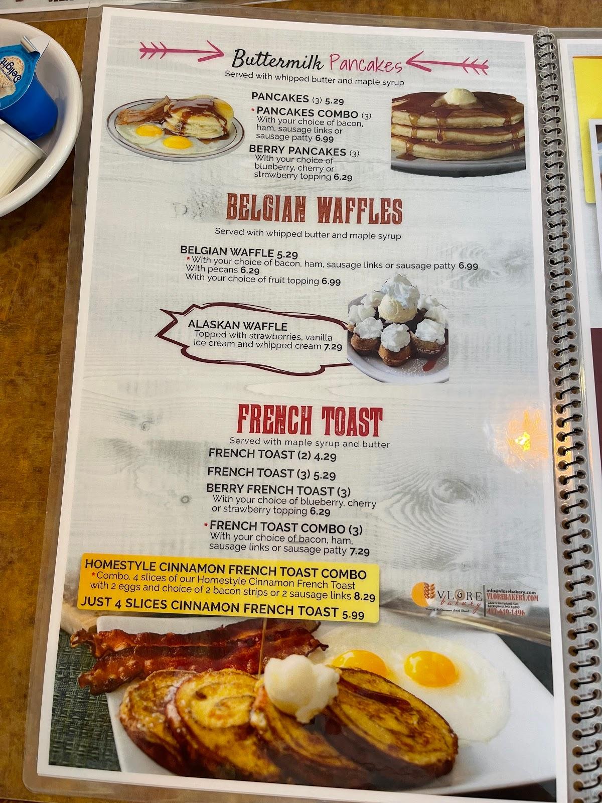 Menu at Sparta Family Restaurant, Sparta