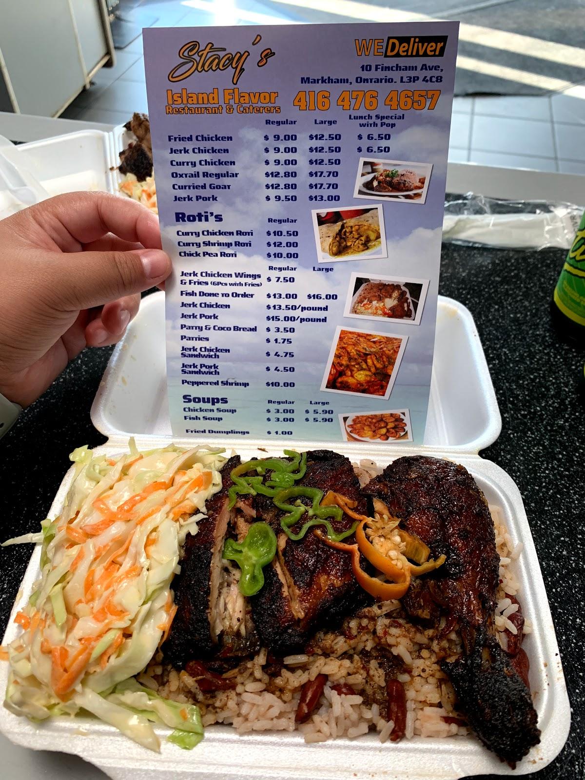 Menu at Stacy’s Island Flavor Restaurant and Caterers, Toronto