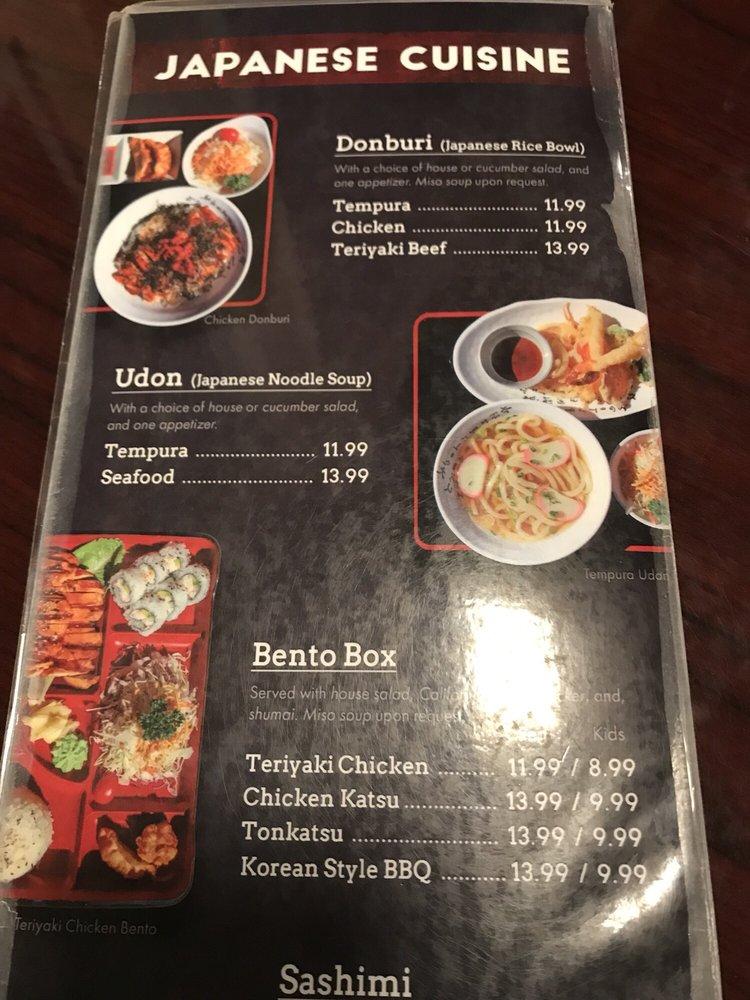 Menu at Sakana Sushi restaurant, Reno, Northtowne Ln # L