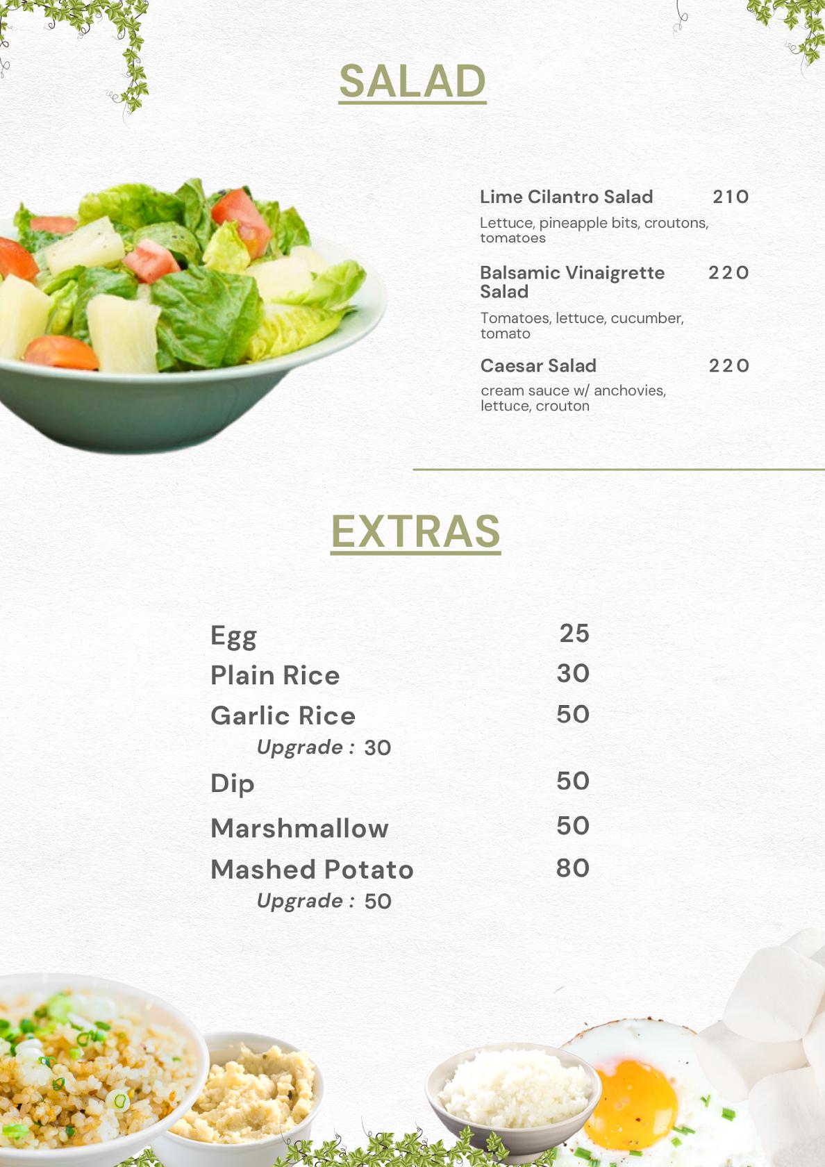 Menu at Elyseé Café cafe, Cagayan de Oro