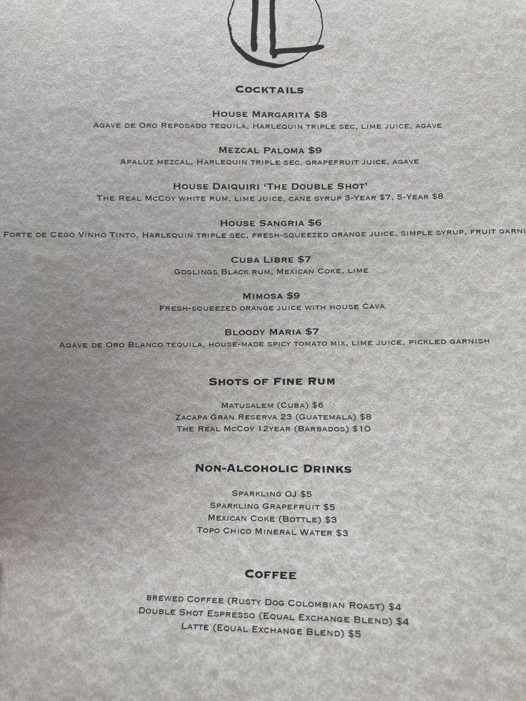 Menu at Taco Local restaurant, Madison