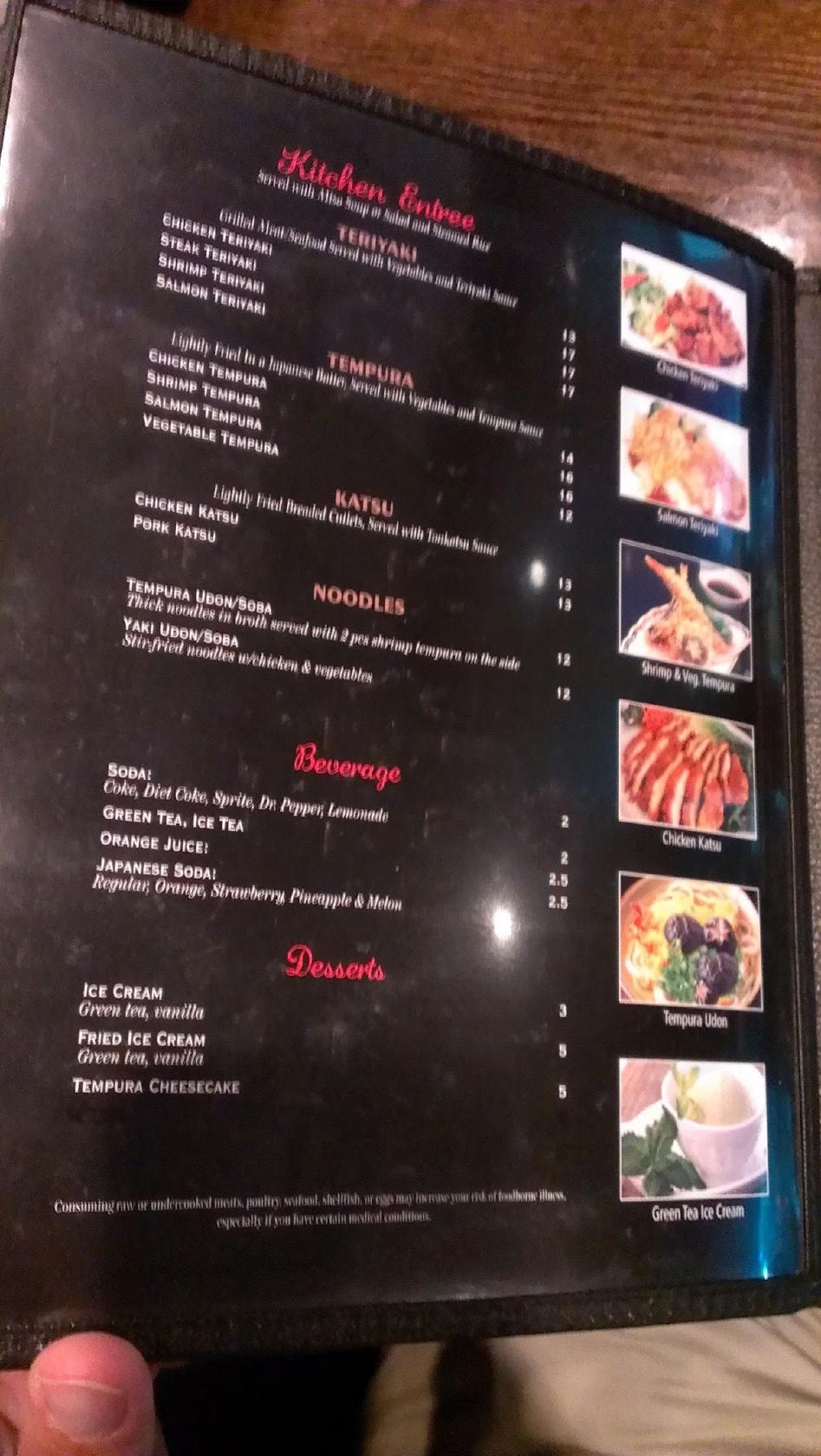 Menu at Inaka Sushi & Bar (Casady Square), Oklahoma City