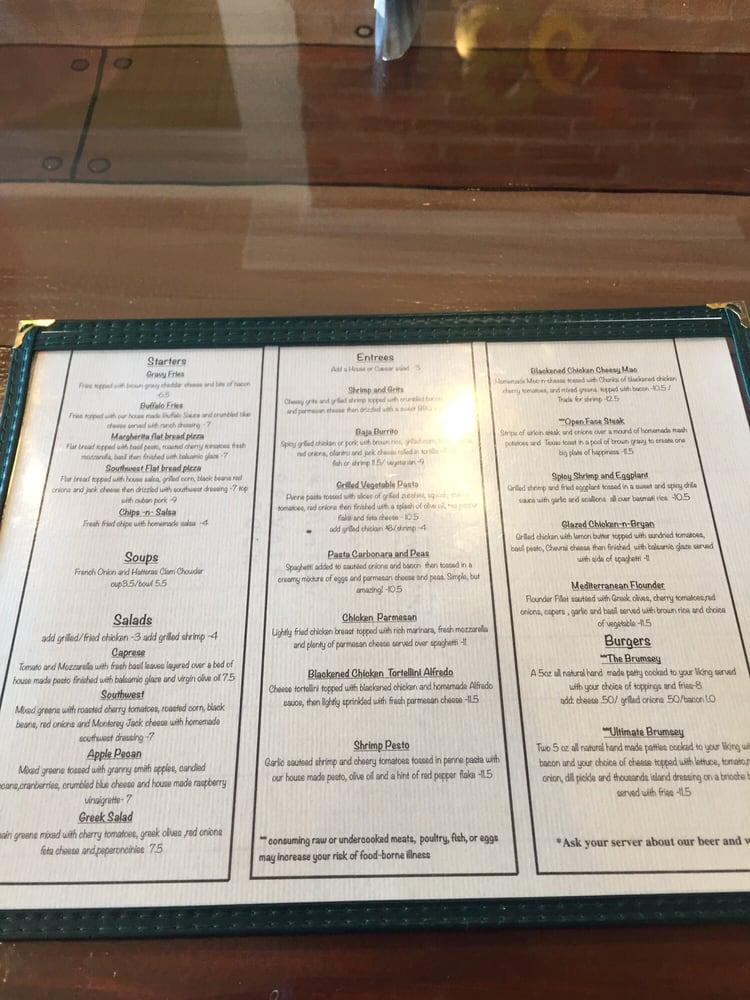 Menu at Pass the Salt Cafe, Currituck