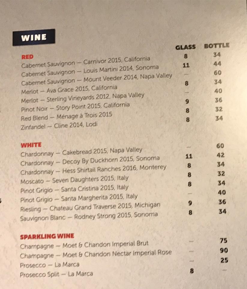 Menu at Urban Steak pub & bar, Romulus