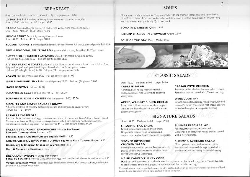 Menu at Baker's Crust Artisan Kitchen restaurant, Richmond, W Broad St ...