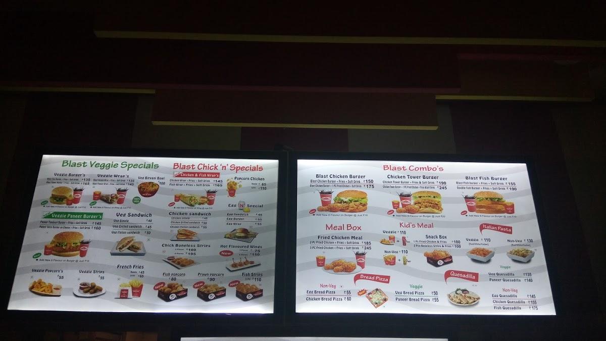 Menu at CHICK BLAST, Purulia