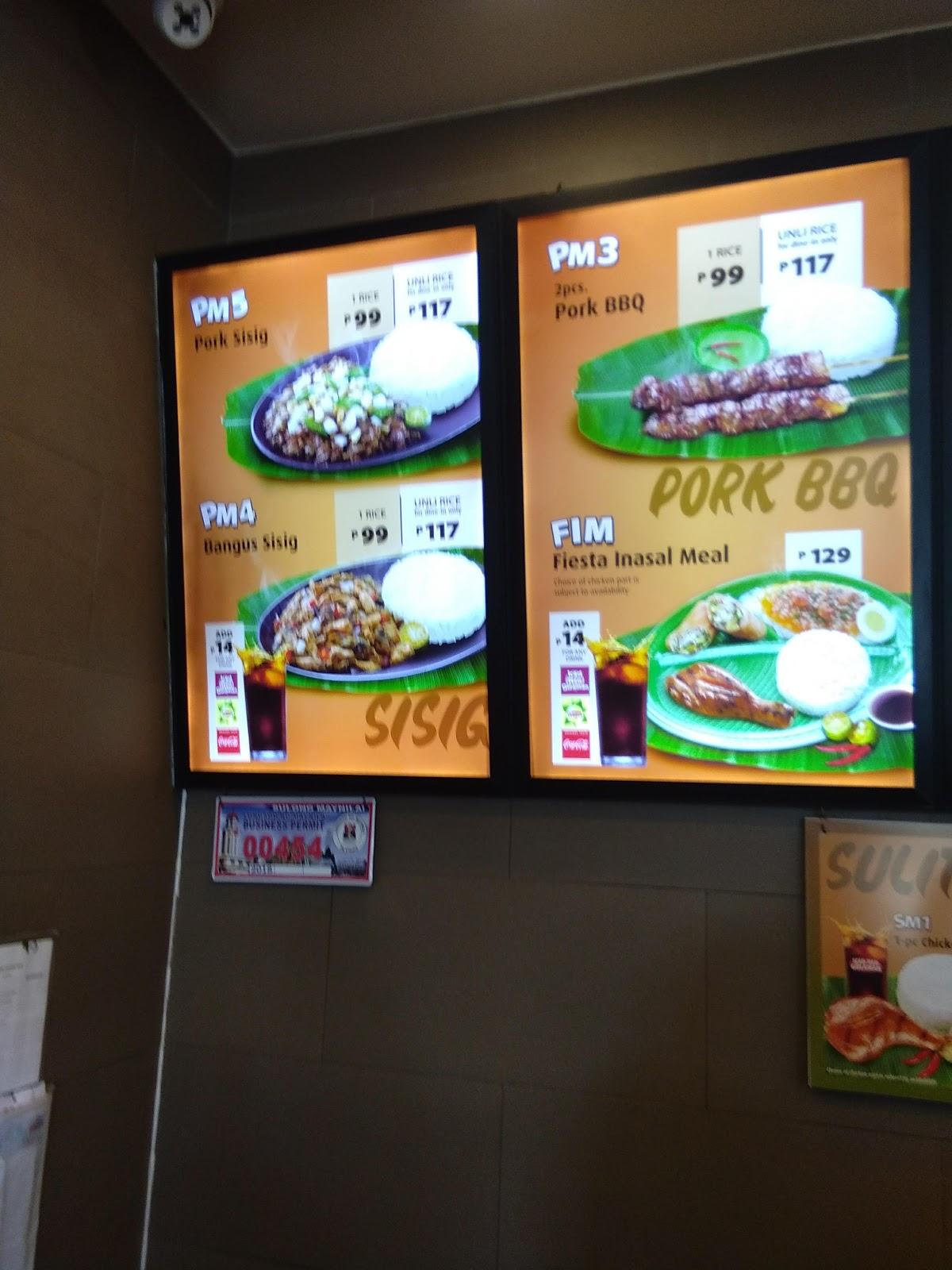 Menu at Mang Inasal (Puregold, Pritil) restaurant, Manila, Unit C& C2 G ...
