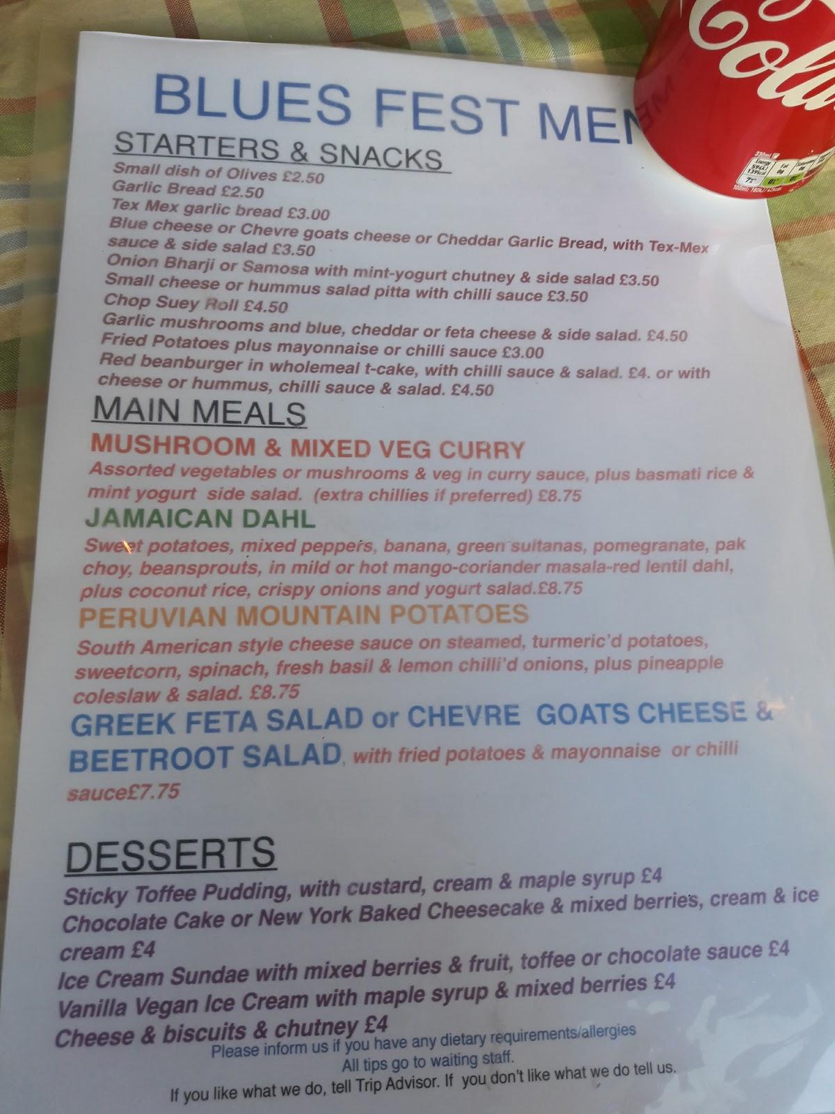 Menu at Jim's Vegetarian Restaurant, Colne