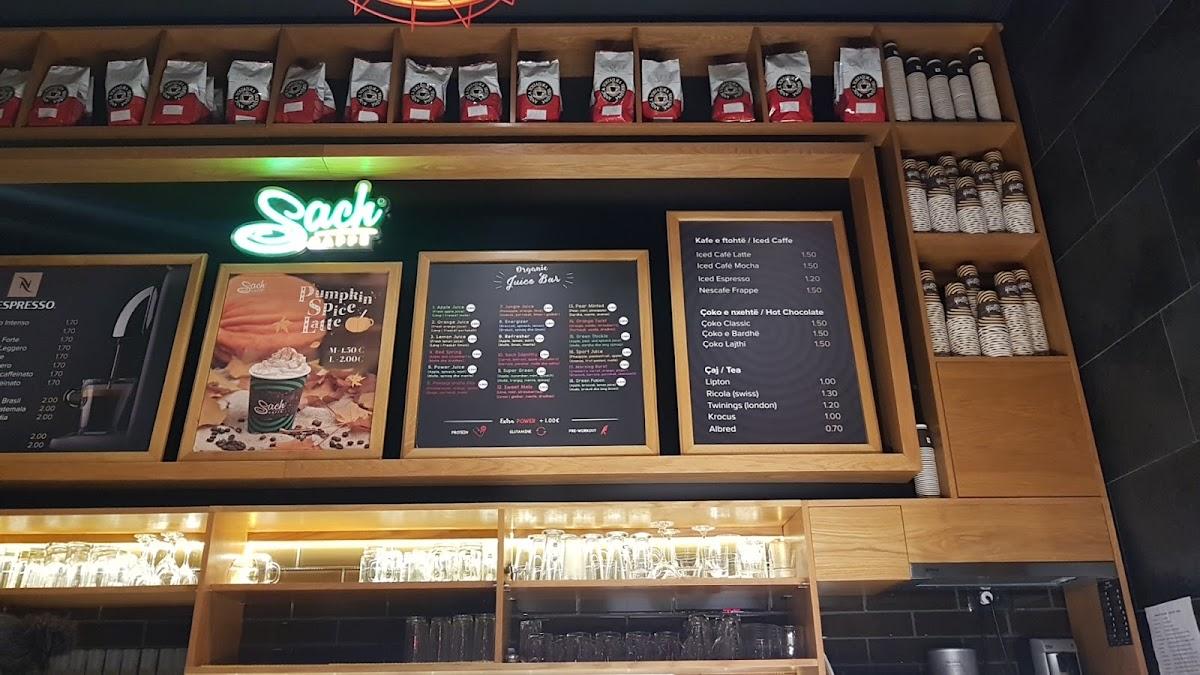 Menu at SACH CAFFE - Bulevardi Bill Clinton restaurant, Prishtina ...