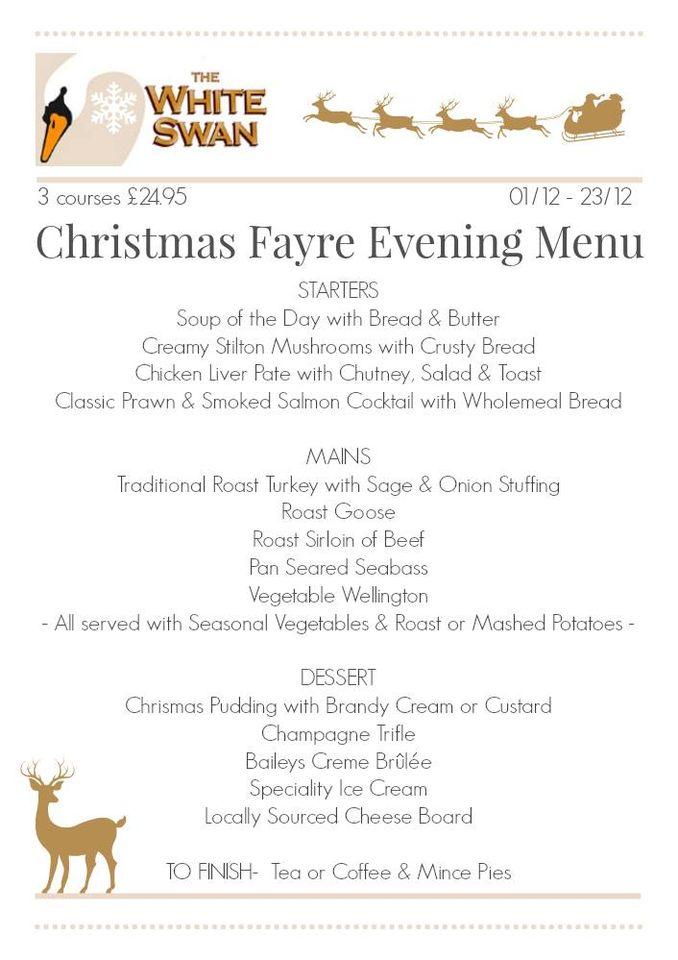Menu at The White Swan pub & bar, Nuneaton